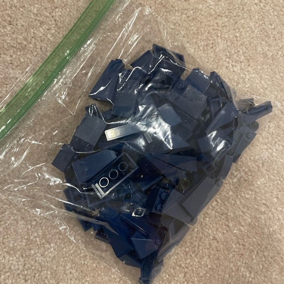 Lego | Toys | Navy Blue Building Block Lego Pieces Assortment Set 29 ...